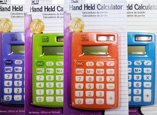 Basic Hand Held Calculator – Set of 12 – Calculators Inc Basic Hand Held Calculator – Set of 12 – Calculators Inc
